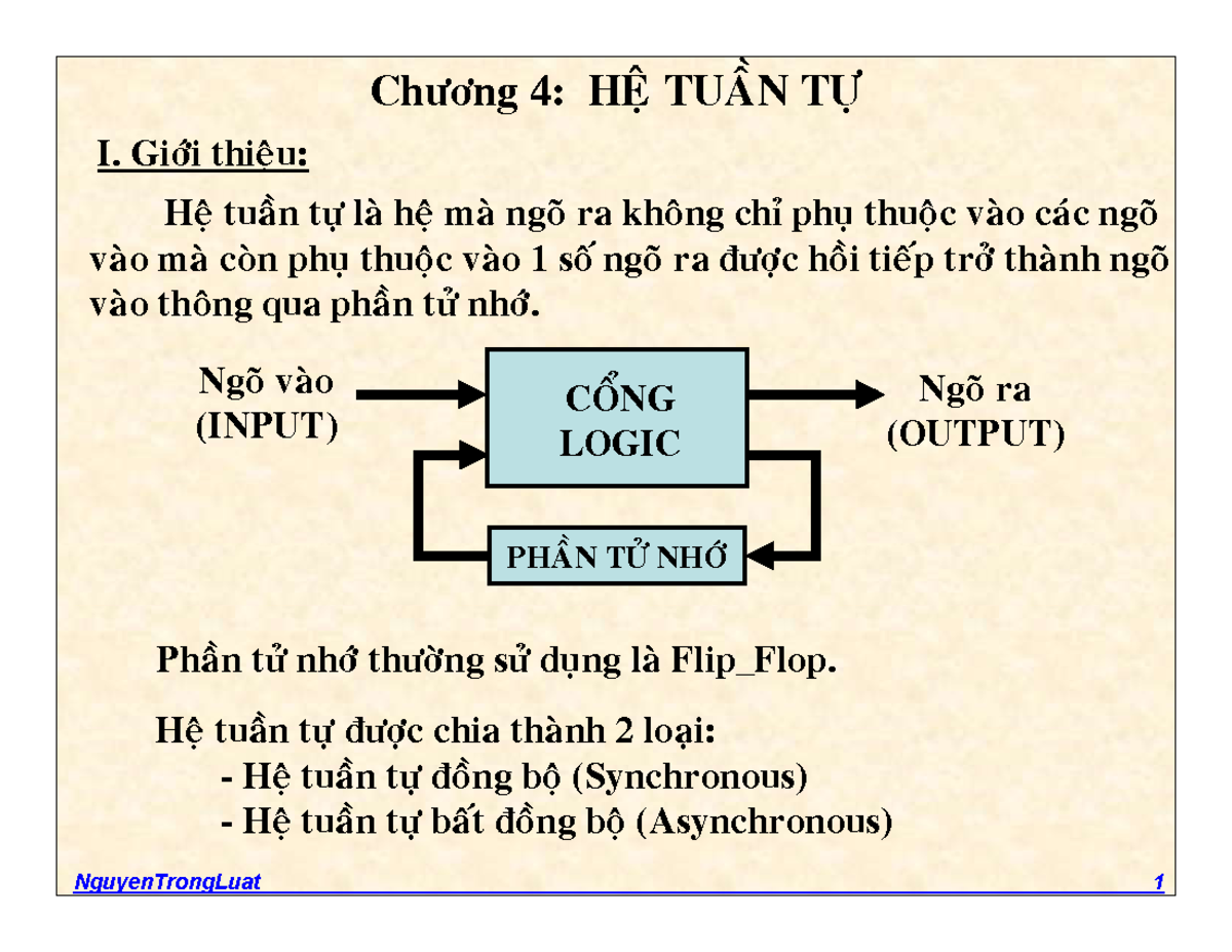 Neww11 - dsadsad s - Chöông 4: HEÄ TUAÀN TÖÏ I. Giôùi thieäu: Ngoõ vaøo ...