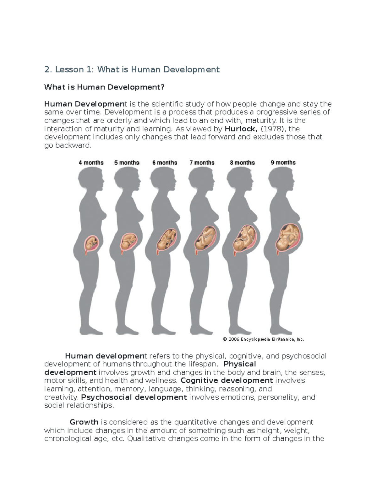 Module 3 Reviewer - LECTURE - 2. Lesson 1: What is Human Development ...