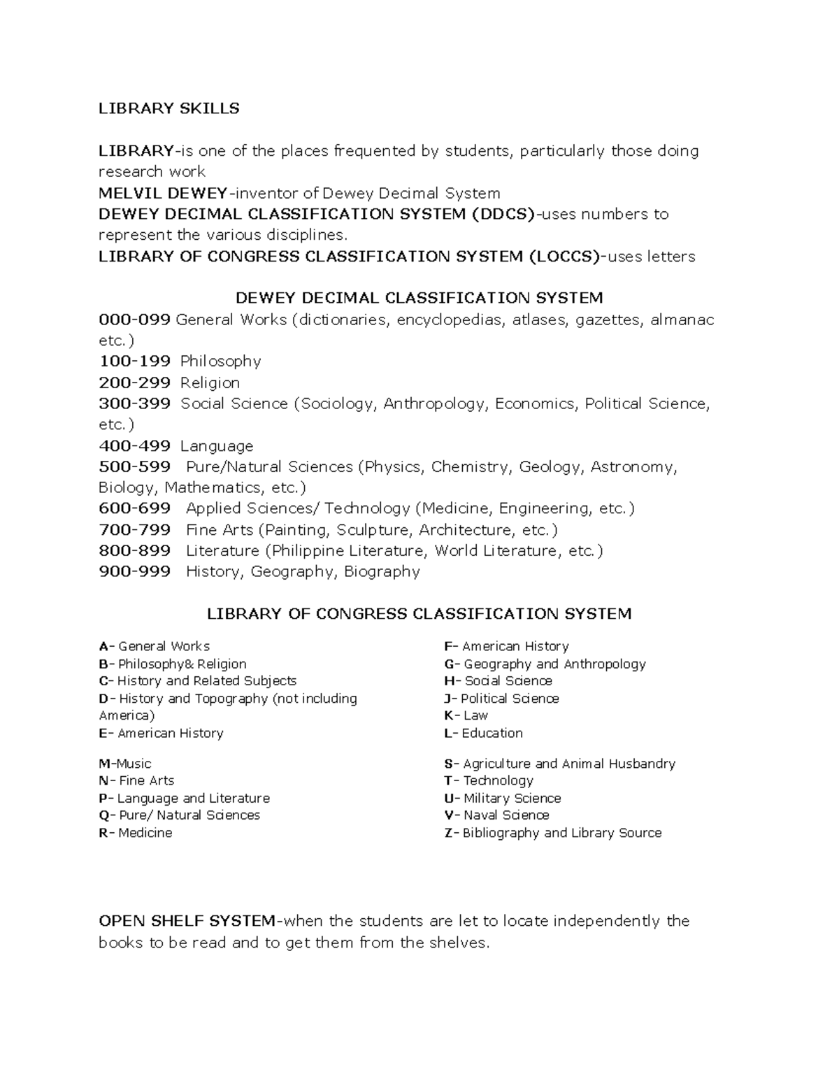 Library Skills - LIBRARY SKILLS LIBRARY-is one of the places frequented ...