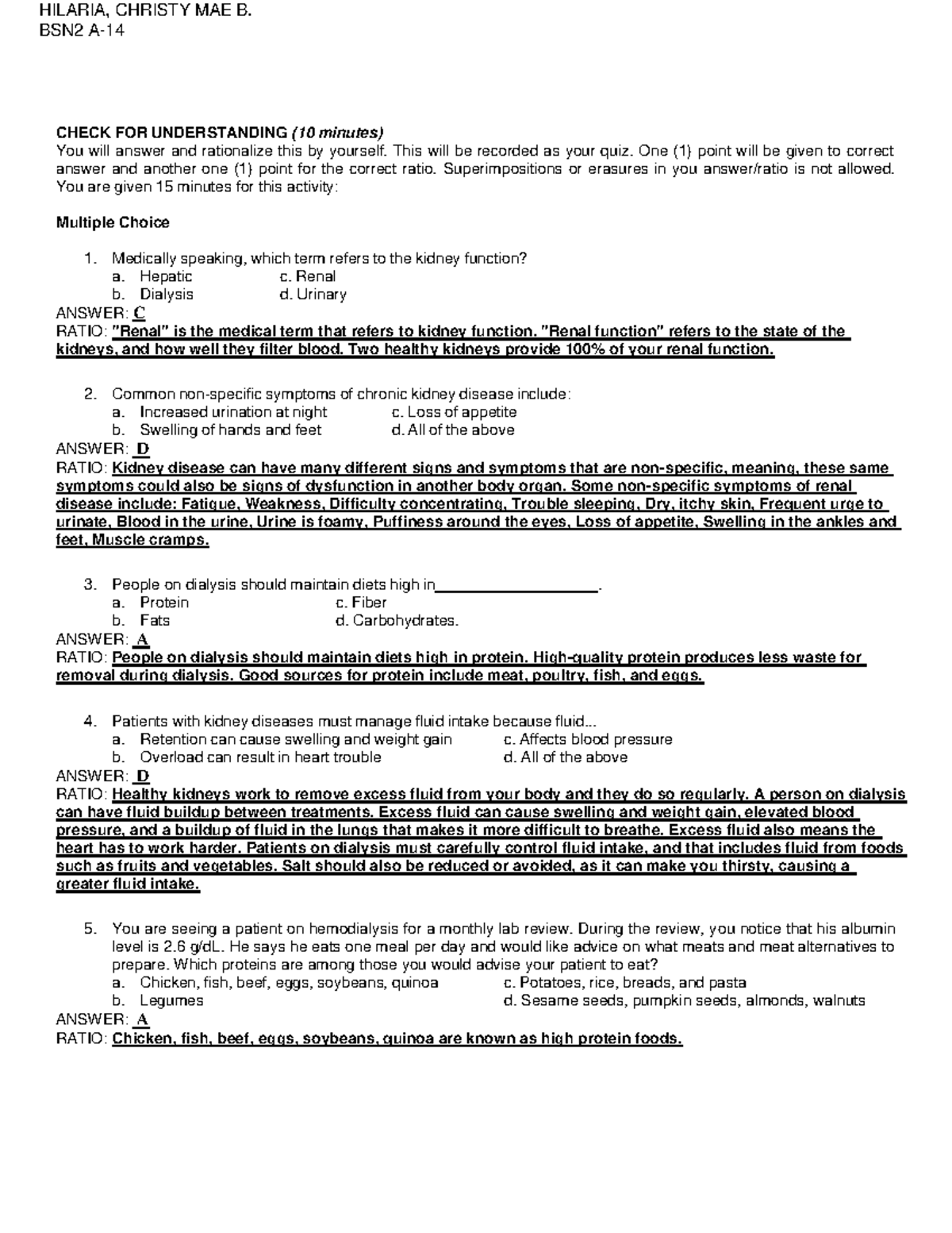 Nutri LAB SAS 19- Hilaria - HILARIA, CHRISTY MAE B. BSN2 A- CHECK FOR ...