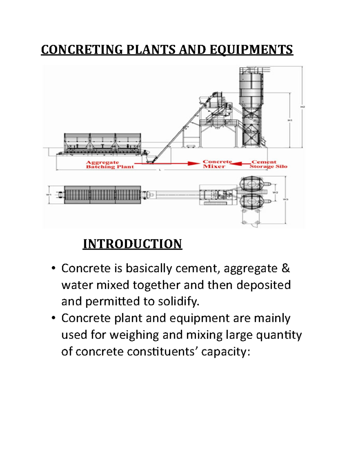 Concreting Plants AND Equipments - CONCRETING PLANTS AND EQUIPMENTS ...