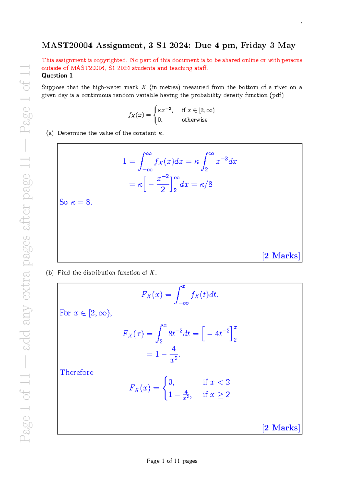 Assignment 3 solution - Page 1 of 11 — add any extra pages after page ...