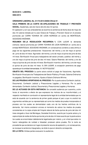 Demanda Laboral Modelo - JUICIO ORDINARIO LABORAL ___________. SEÑOR ...