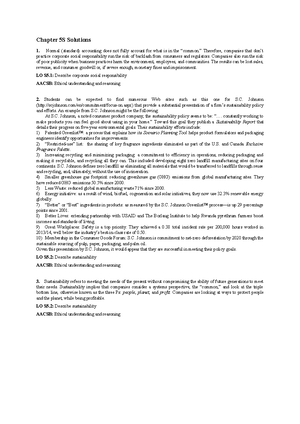 Chapter 3 Solutions - Tutorial Solution - DISCUSSION QUESTIONS There are many possible answers ...