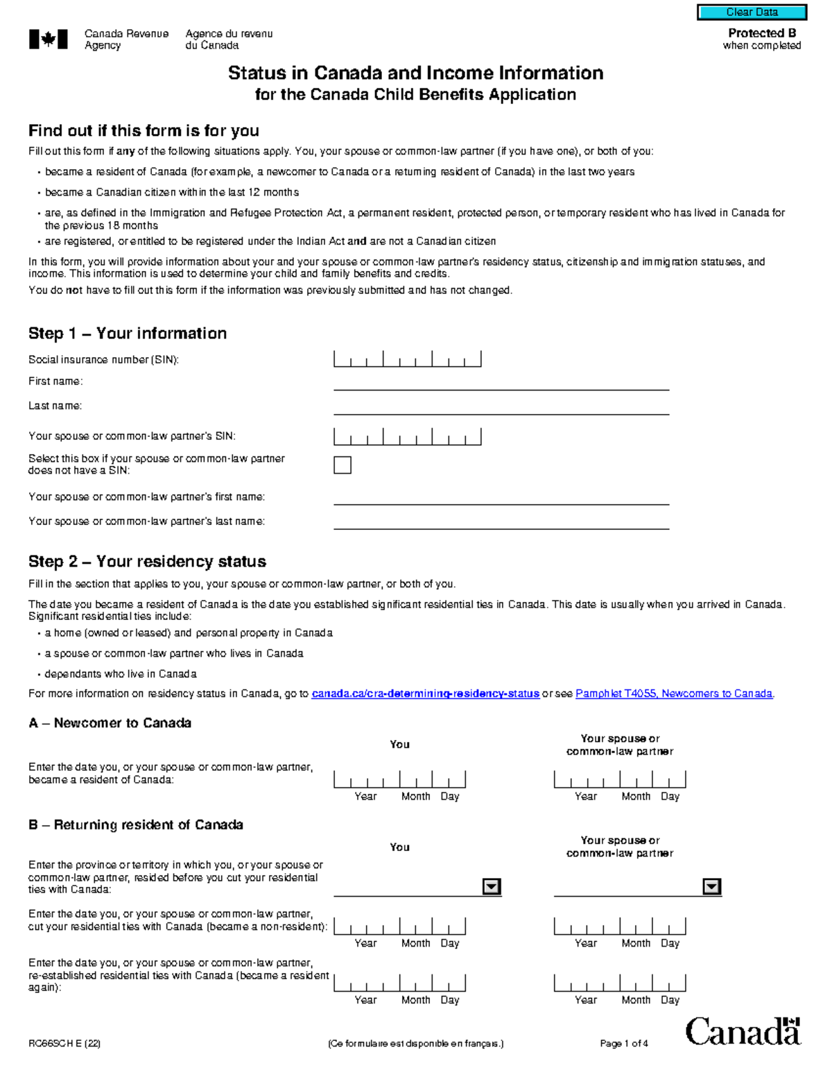 Rc66sch 2 - course forms and material - Protected B when completed ...