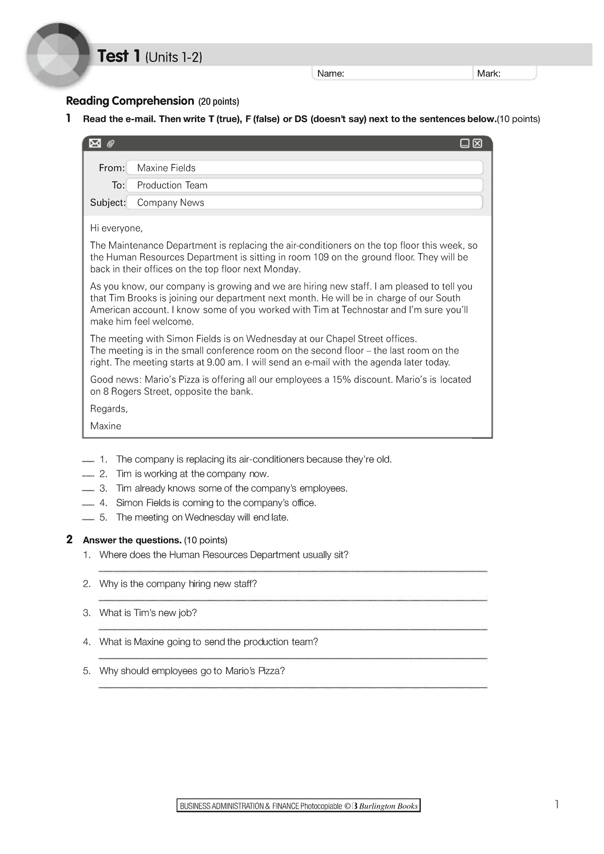 Examenes Ingles Resueltos - Reading ComprehensionReading Comprehension ...