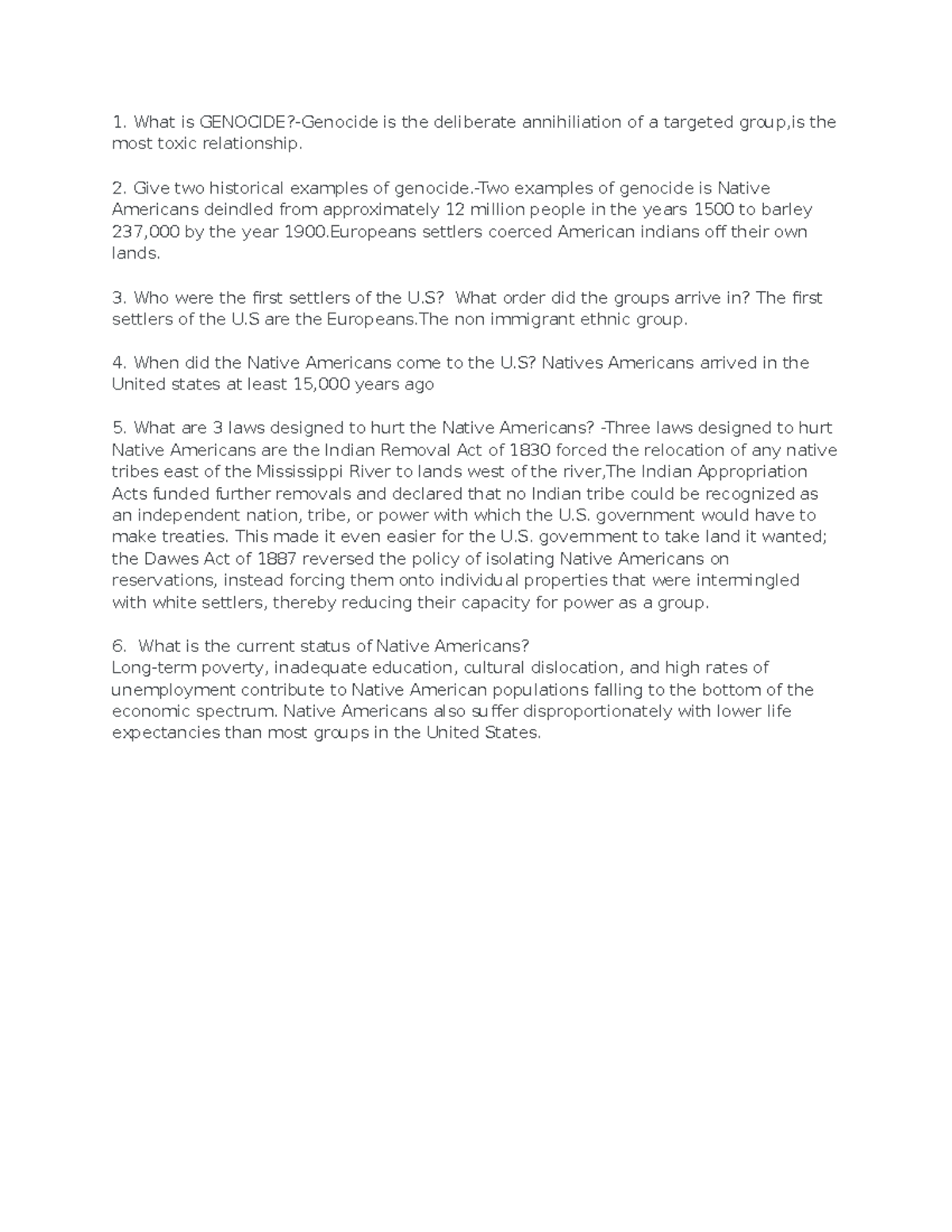 - Chapter 11-pages 232-236 - What is GENOCIDE?-Genocide is the ...