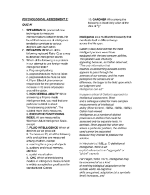 Psychological Testing and Assessment An Introduction to Tests and ...