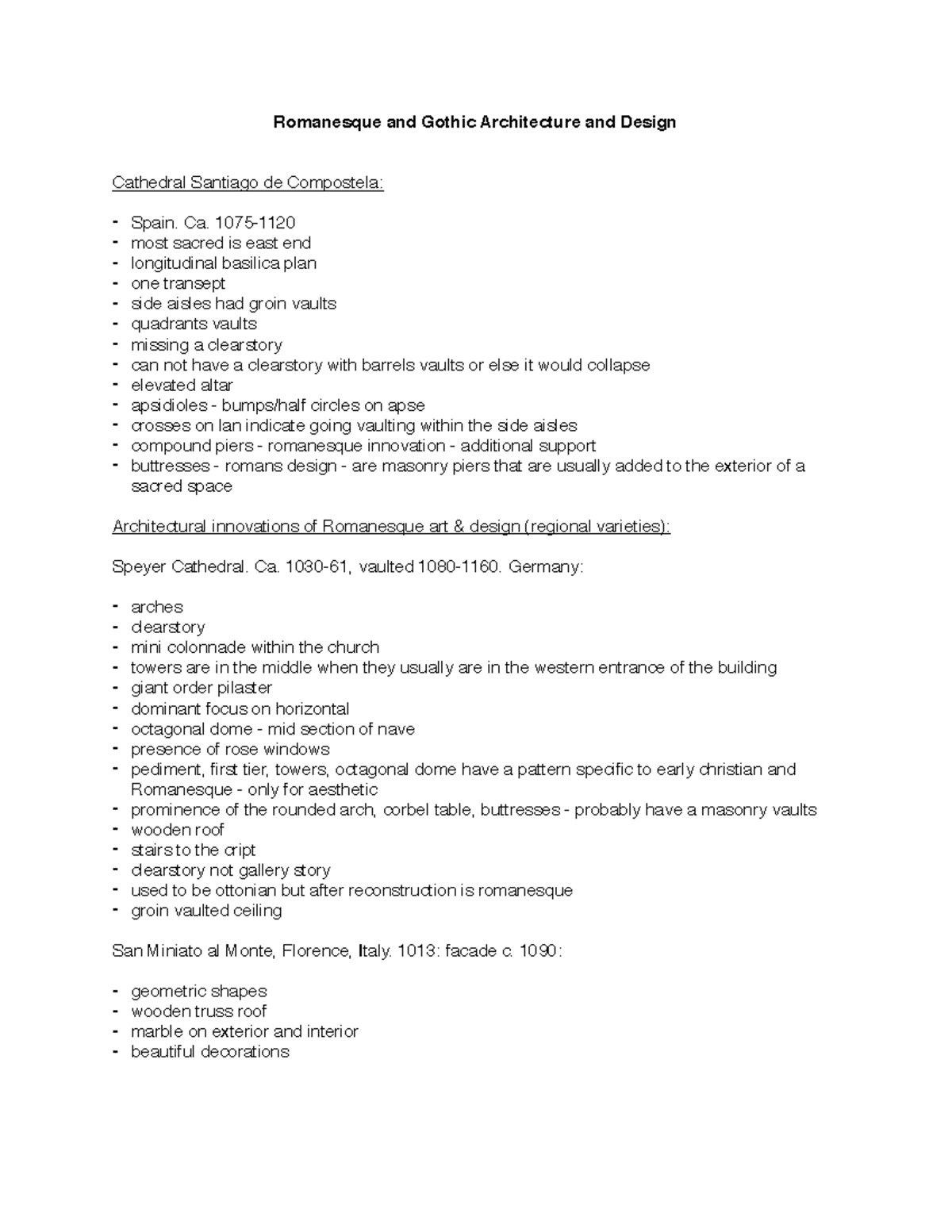 Romanesque and Gothic Architecture and Design - Romanesque and Gothic ...