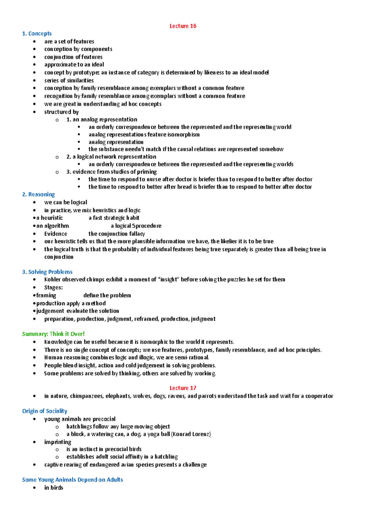 Exam 3 Notes Summary Introduction To Psychology Warning Tt Undefined Function 32 Warning