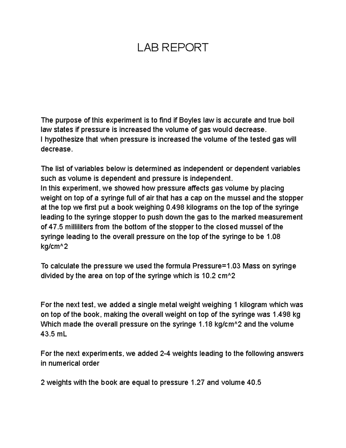 LAB Report 2 - NONE - LAB REPORT The purpose of this experiment is to ...