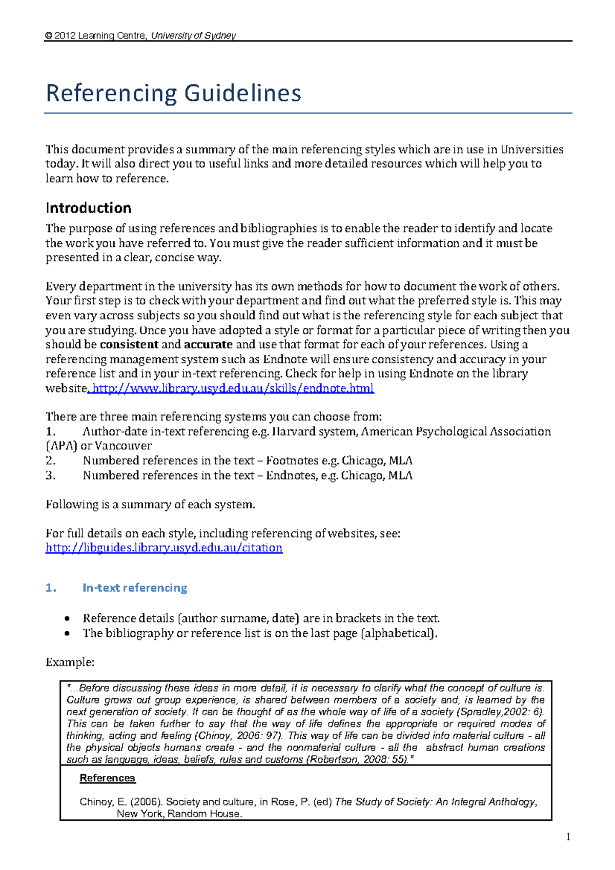 Guidelines-for-referencing - © 2012 Learning Centre, University of ...