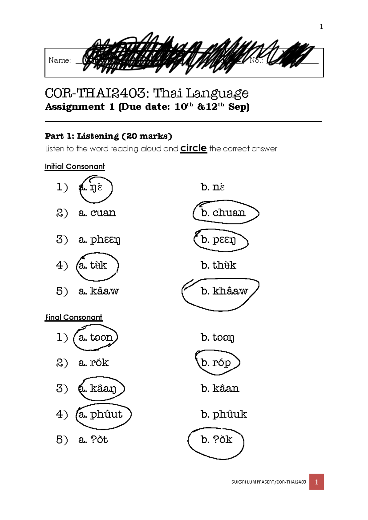 HW1 Aug24 - Nil - Name: _______________________________ FRJIJI Group: _____ No ...
