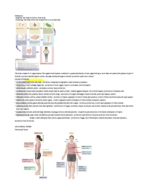Final Exam - What is the definition of physiology? The study of how the ...