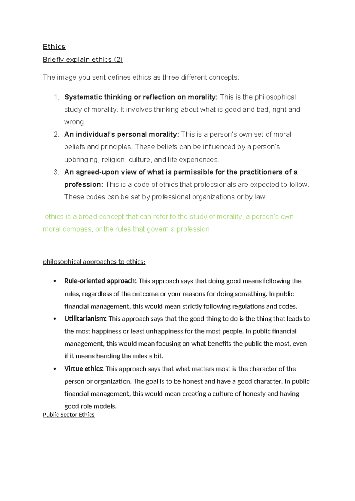 Ethics essay outline for exam first semester guideline for better ...