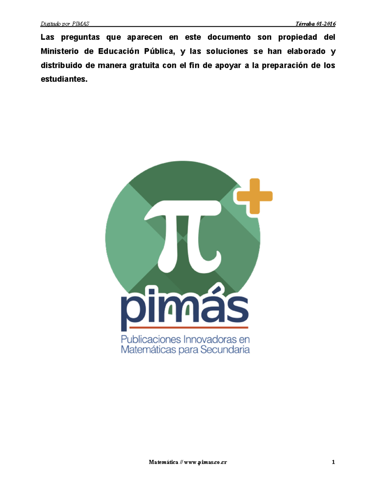examen de Terraba 01-2016 setimo educacion abierta - Matemática ...