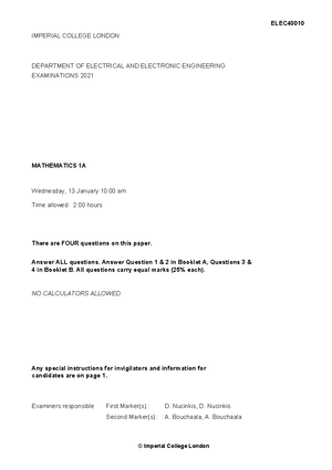 Sample 1 - Practice Aero MAT - IC Aero/EEE Mathematics Aptitude Test ...