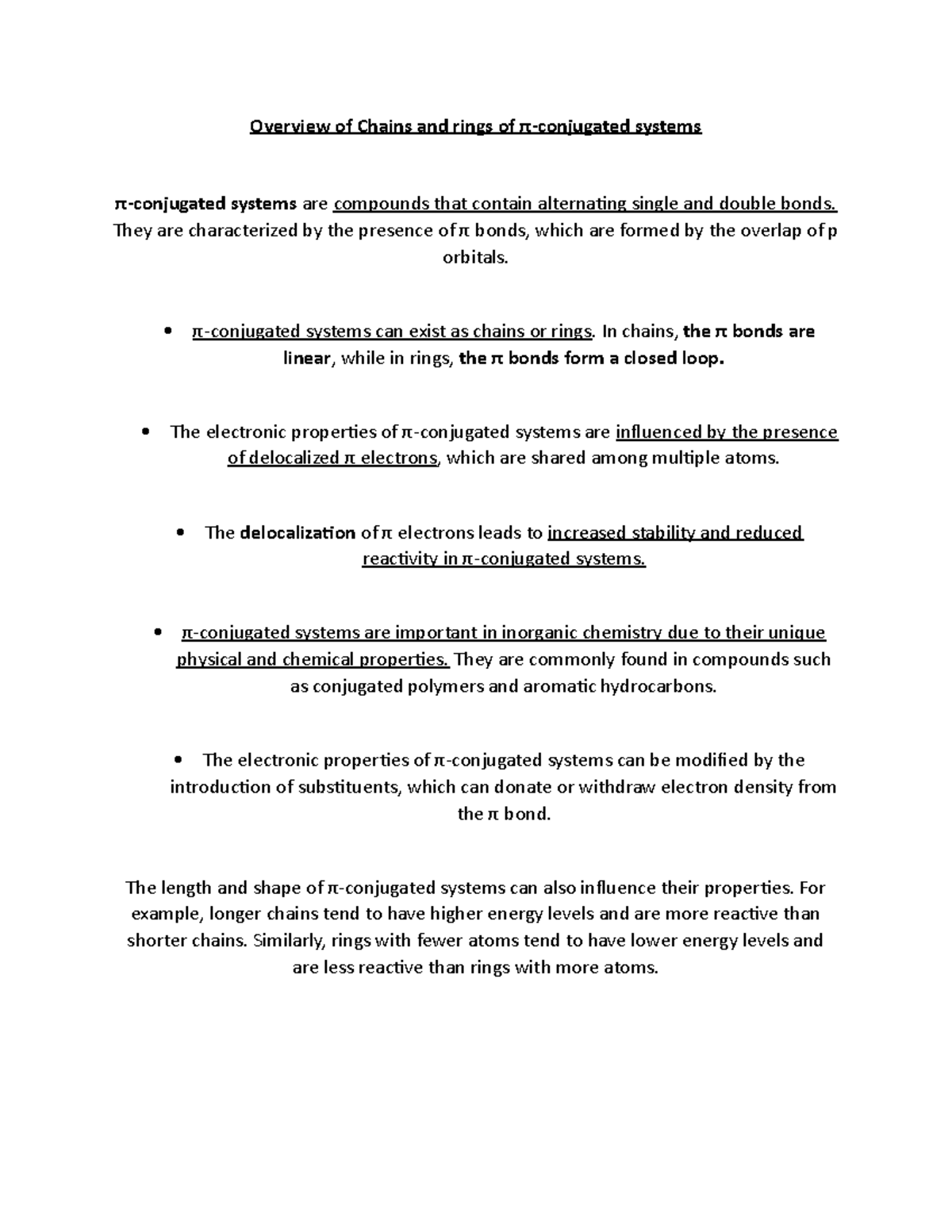 Document 89 (40) - Overview of Chains and rings of π-conjugated systems ...