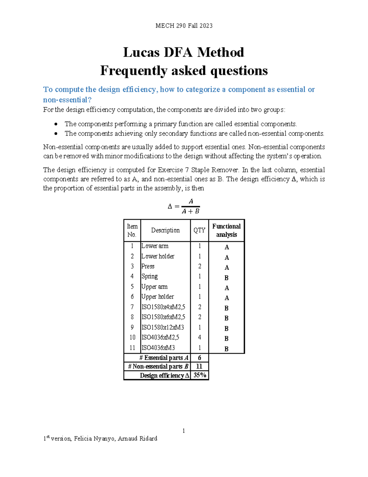 Lucas Method FAQ FN AR - 1 Lucas DFA Method Frequently asked questions ...