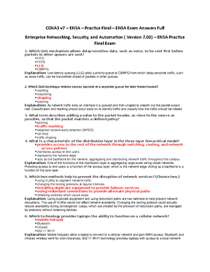 CCNA 3 v7.0 Final Exam Answers Full – Enterprise Networking, Security ...