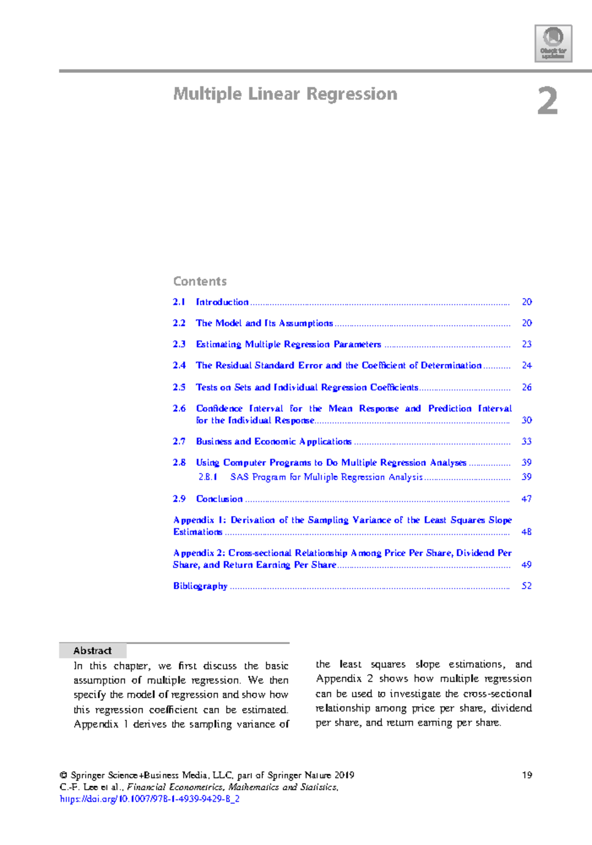 Multiple regression - Business - UGM - Studocu