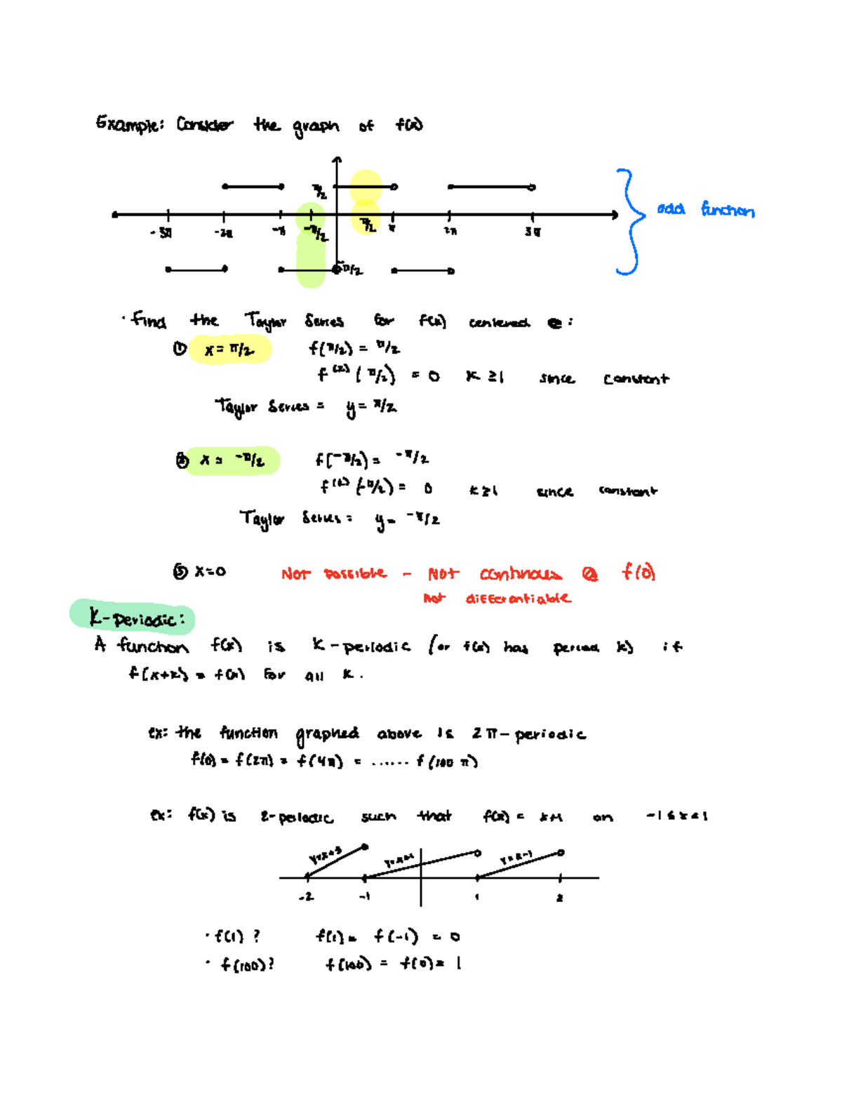 Fourier Series Day 1 - Sarah Schott - d Joao any o Ty o o o o I I la I ...