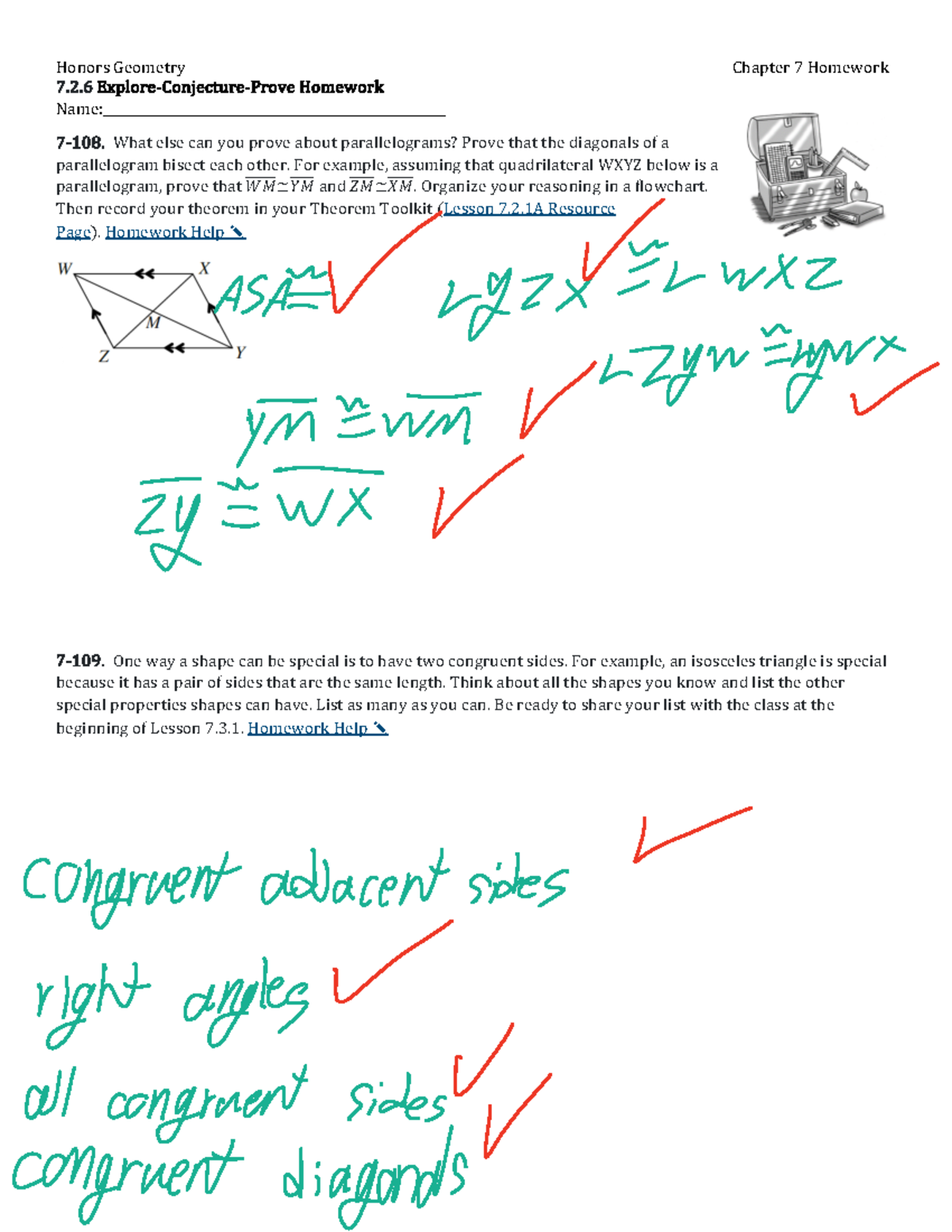 7.2.6 HW - Yeppers - Honors Geometry Chapter 7 Homework 7 .2. 6 Explore ...