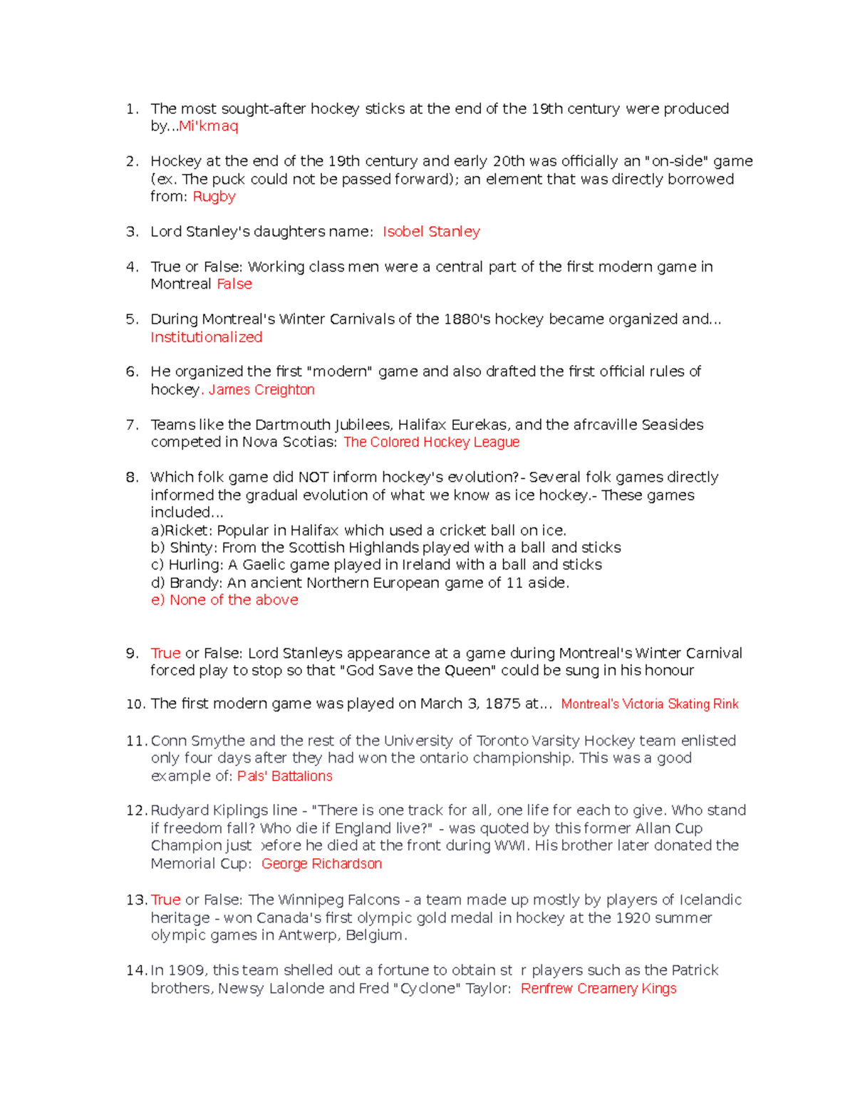 The most sought - quizzes 1-5 questions with answers, the correct ...