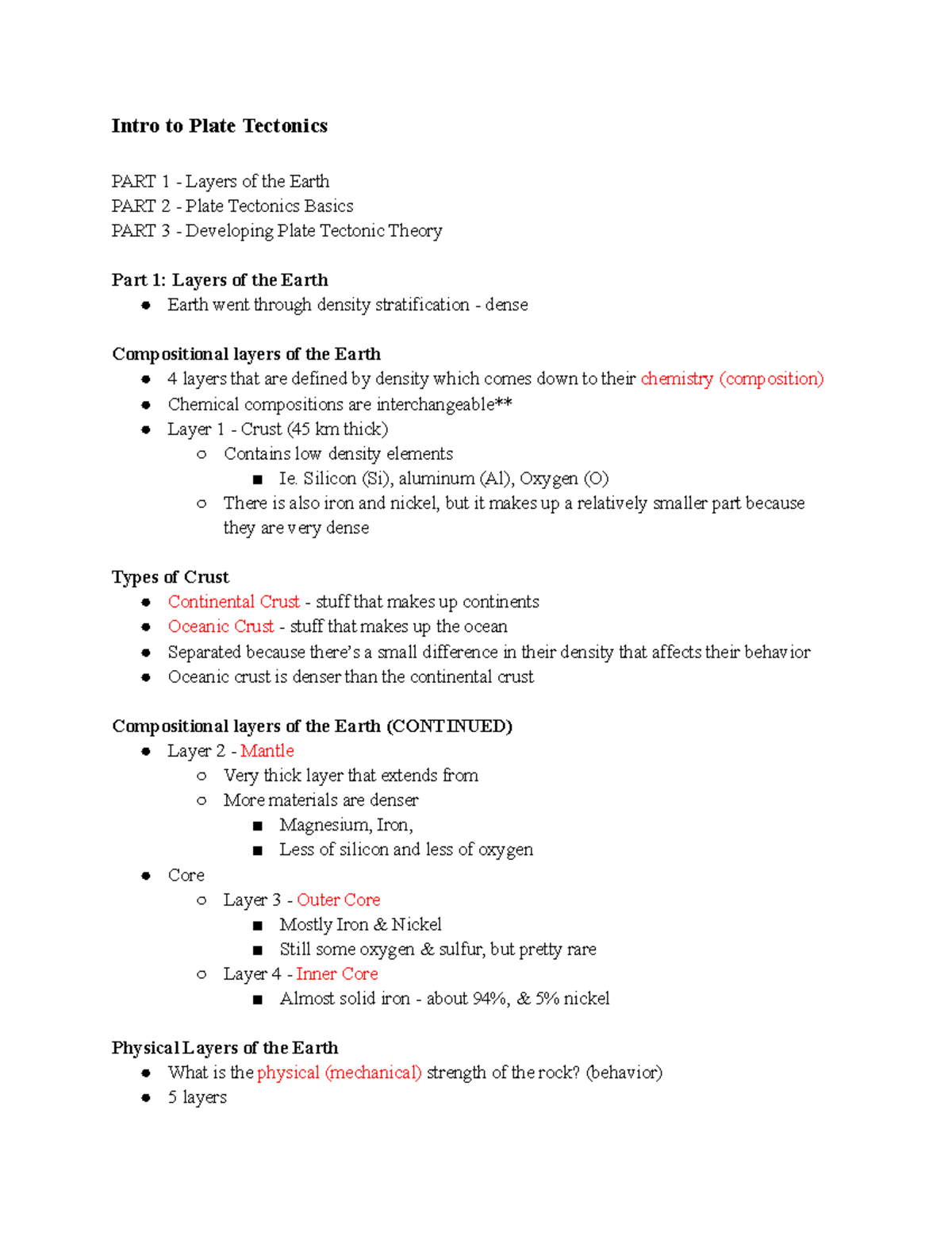 plate tectonics - Intro to Plate Tectonics PART 1 - Layers of the Earth ...