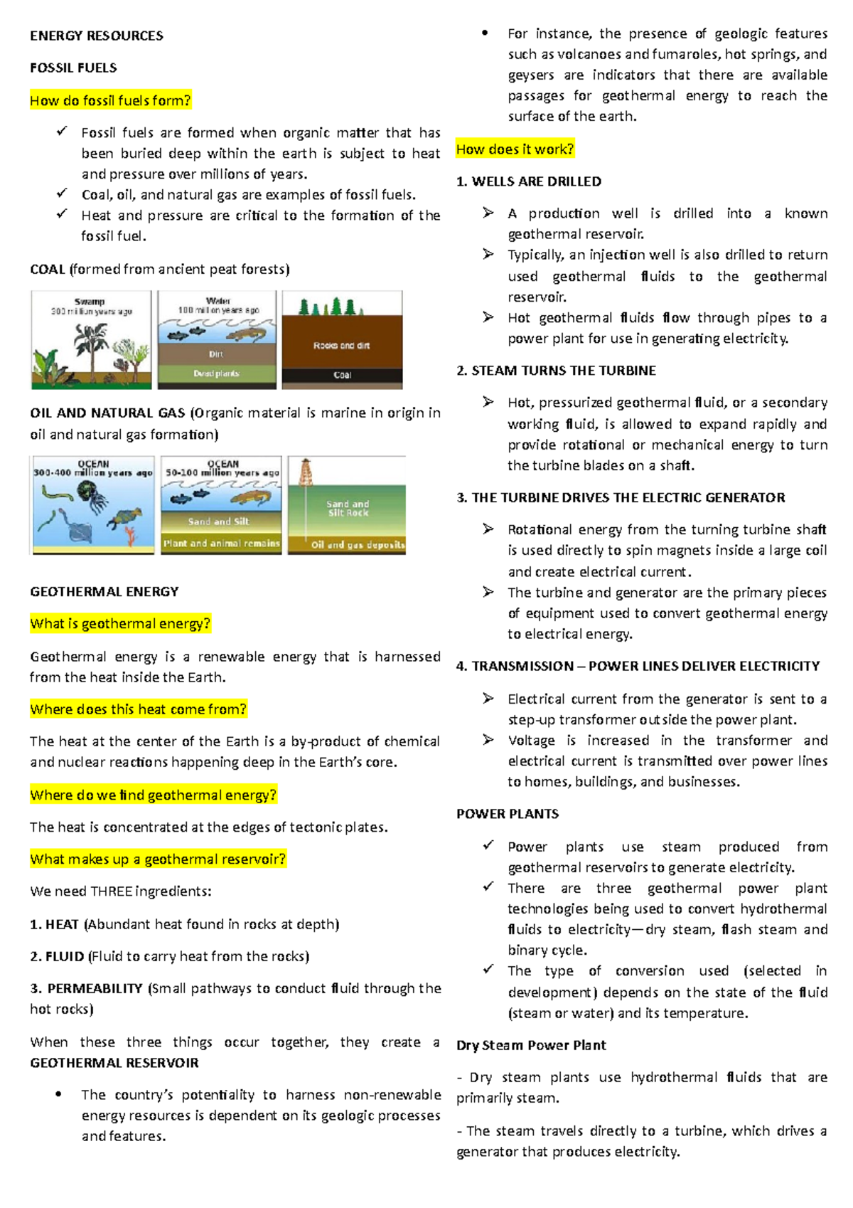 Escieq 1 Reviewer - References are from the modules "Earth Science for ...