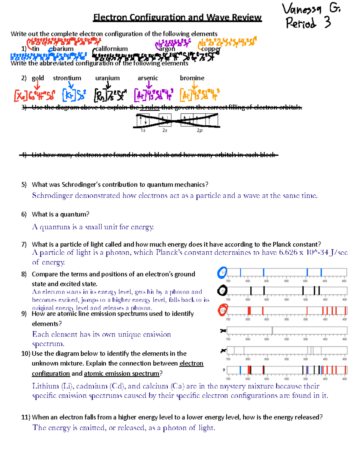 Electron+configuration+and+Wave+review - Electron Configuration and ...