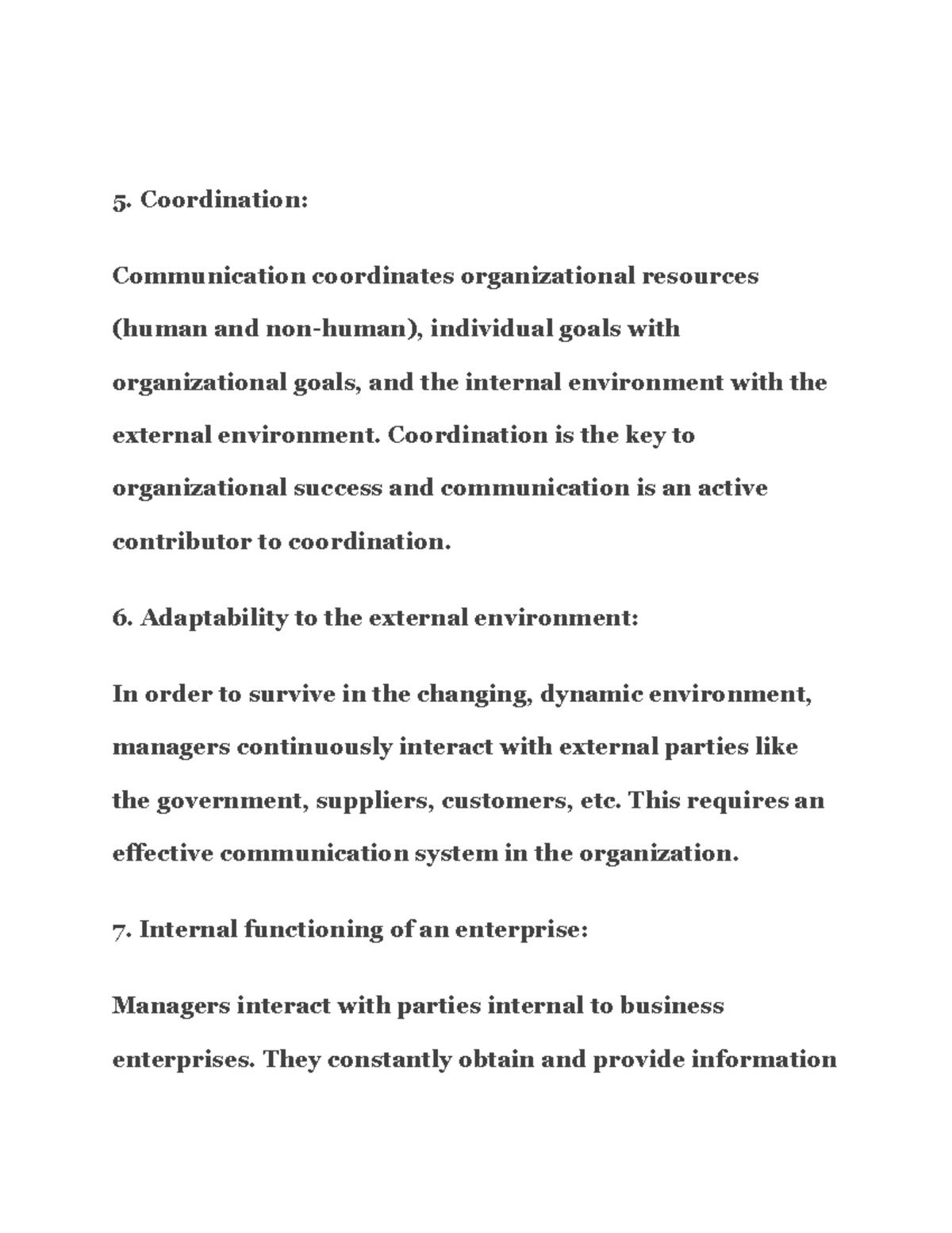 Communicetion notes 3 - Coordination: Communication coordinates ...