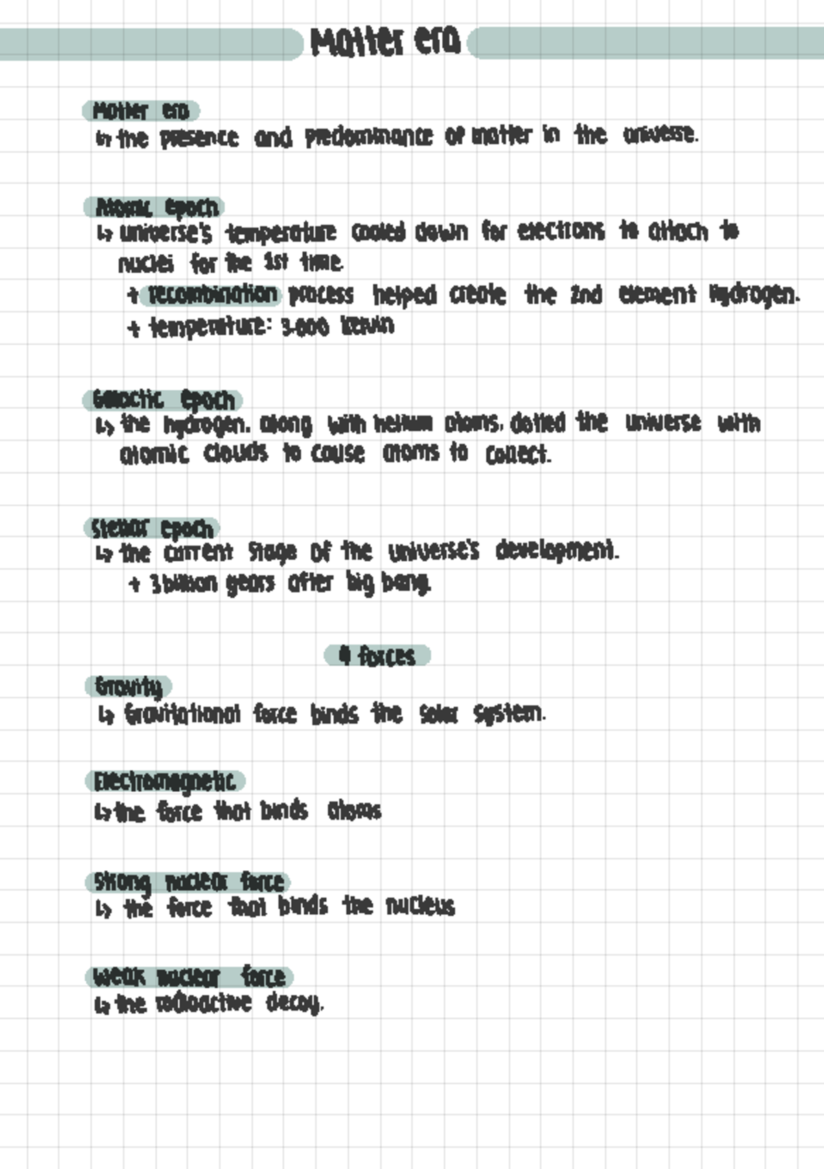 Earth Science-11 4 - Class notes - Matter erd Matter eid the presence ...