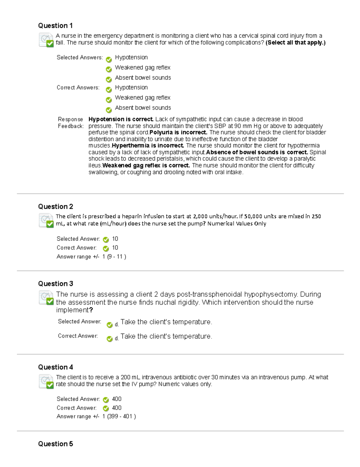 Exam2 - Exam for Med Surg MDC - Question 1 Selected Answers: Correct ...