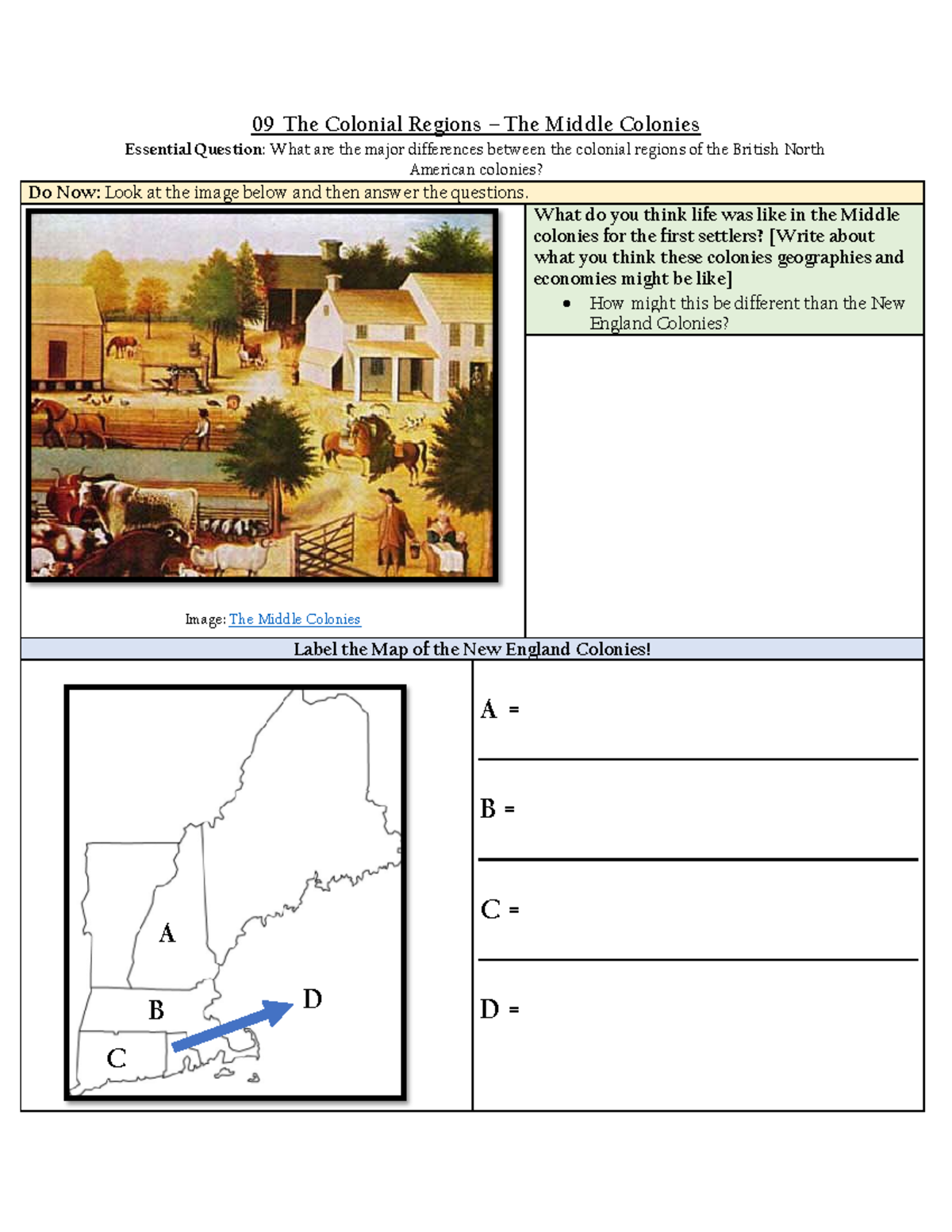 Jermiah Smith - Unit 1 The Colonial Regions The Middle Colonies - 09 ...