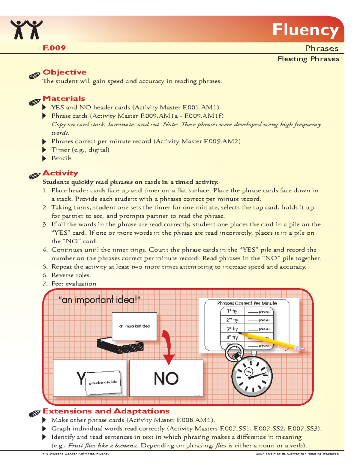 Chunking and Thought Groups in Reading - 4-5 Student Center Activities ...