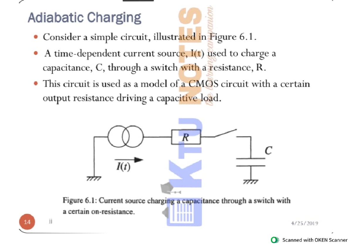 Adiabatic Charging - VLSI design - Studocu