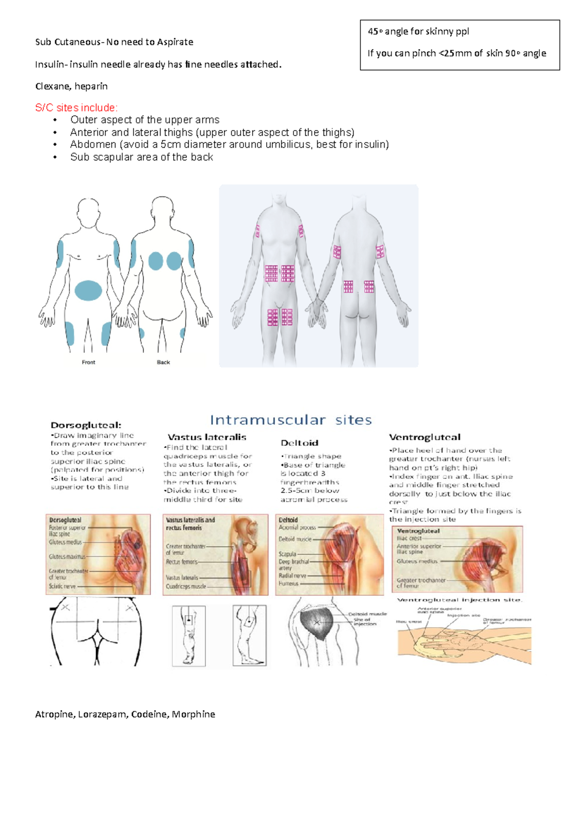 SC/IM injection - Sub Cutaneous- No need to Aspirate Insulin- insulin ...