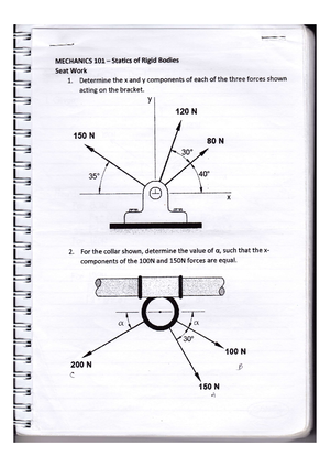 Friction in Statics of Rigid Bodies - Studocu