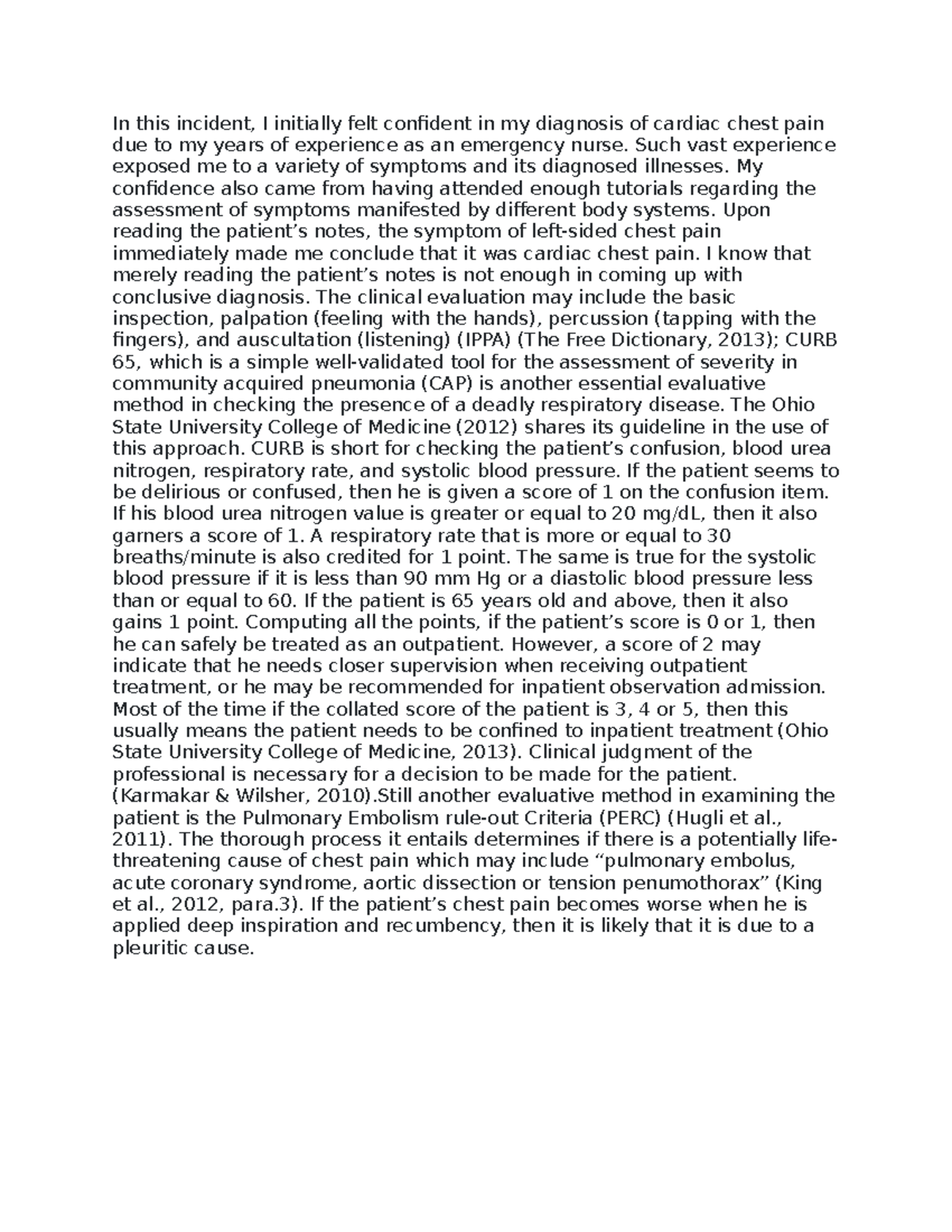 2435 - nursing - In this incident, I initially felt confident in my ...