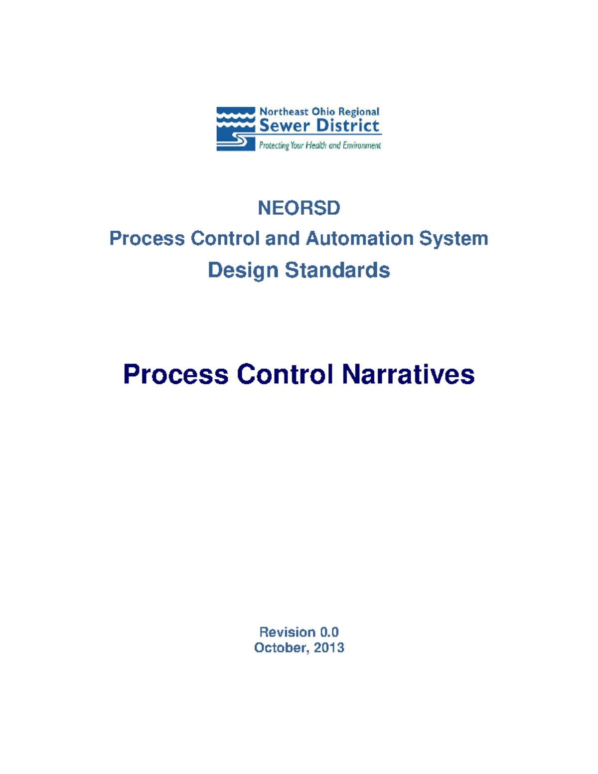 Estandar Control Narrative - NEORSD Process Control and Automation ...