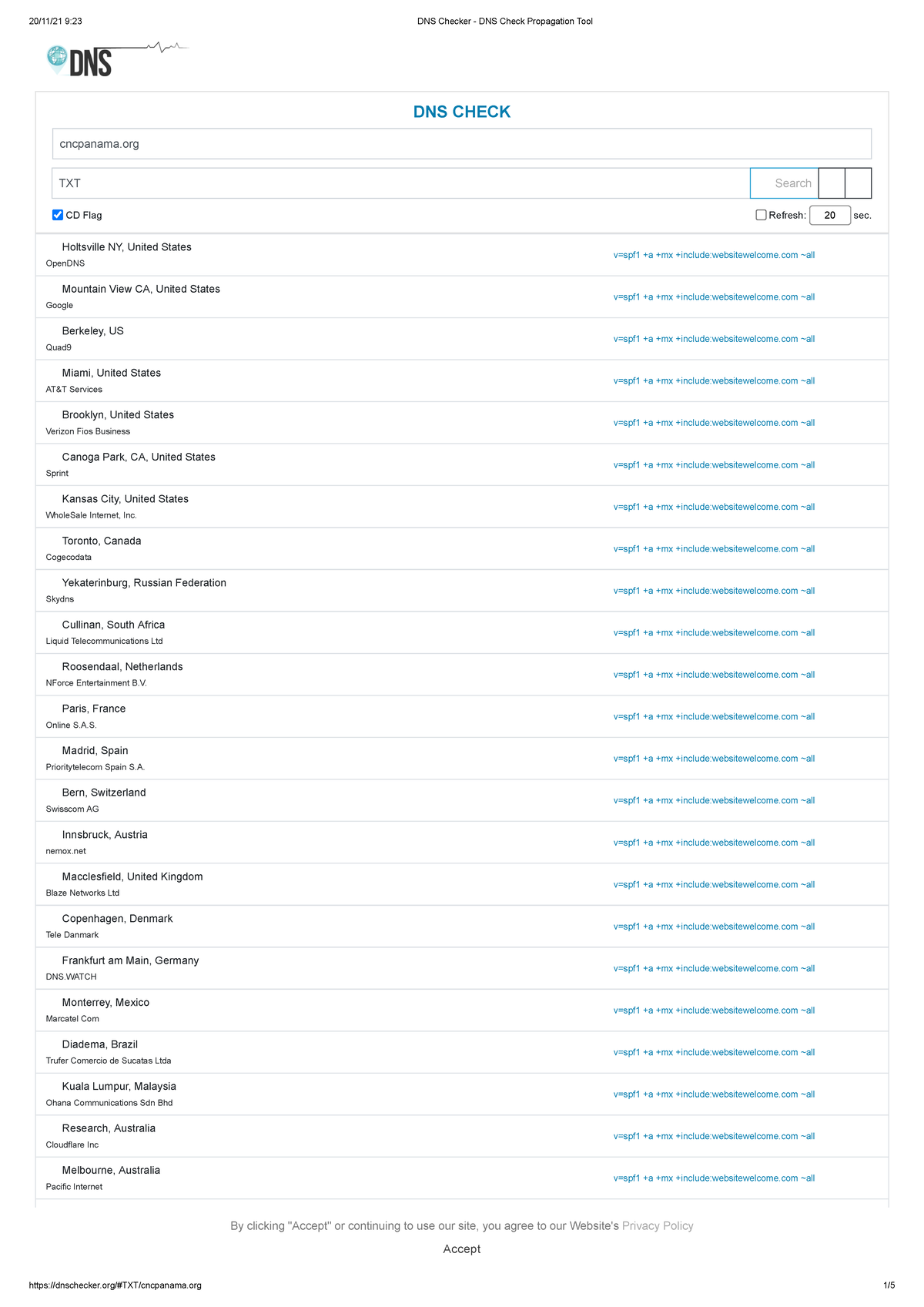 DNS Checker - DNS Check Propagation Tool - derecho presencial - Studocu