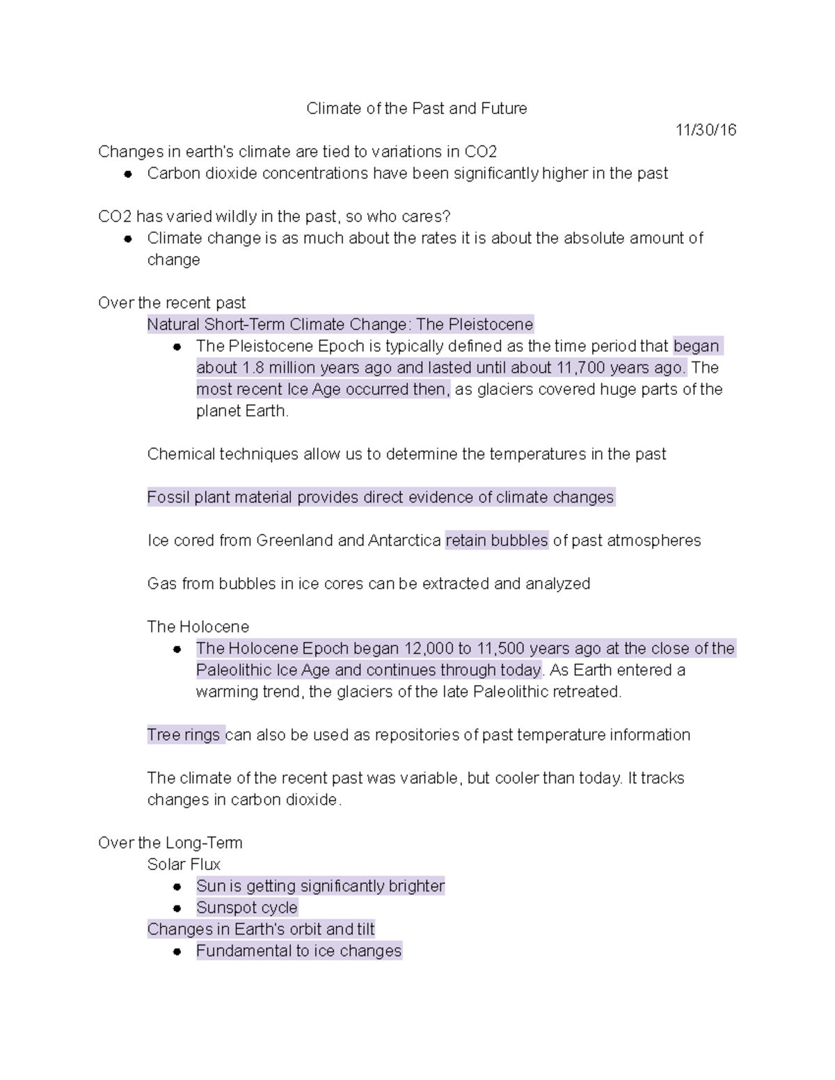 Climate of the Past and Future - Climate of the Past and Future 11/30 ...
