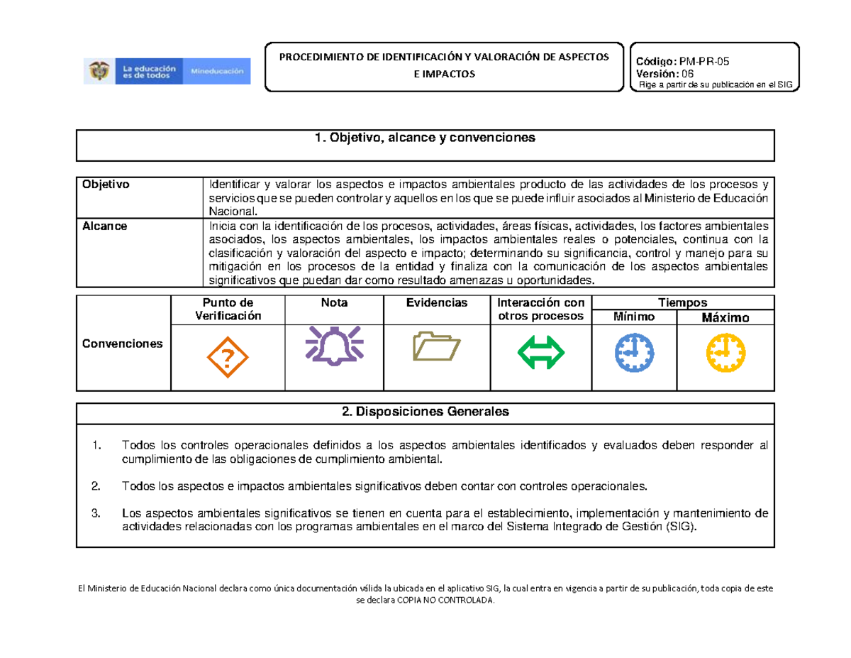 PM-PR-05 V6 copia controlada - Código: PM-PR- Versión: 06 Rige a partir ...