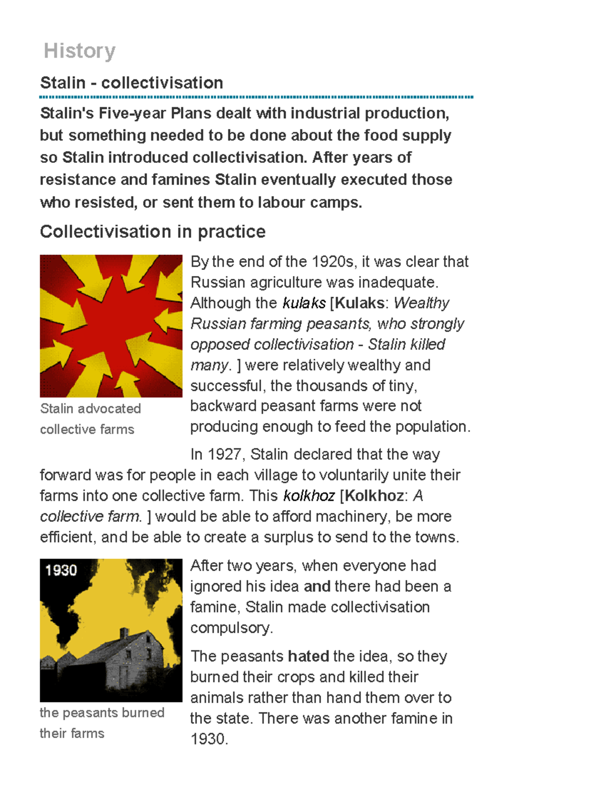 Bbc-gcse-bitesize-stalin-collectivisation compress - Stalin advocated ...