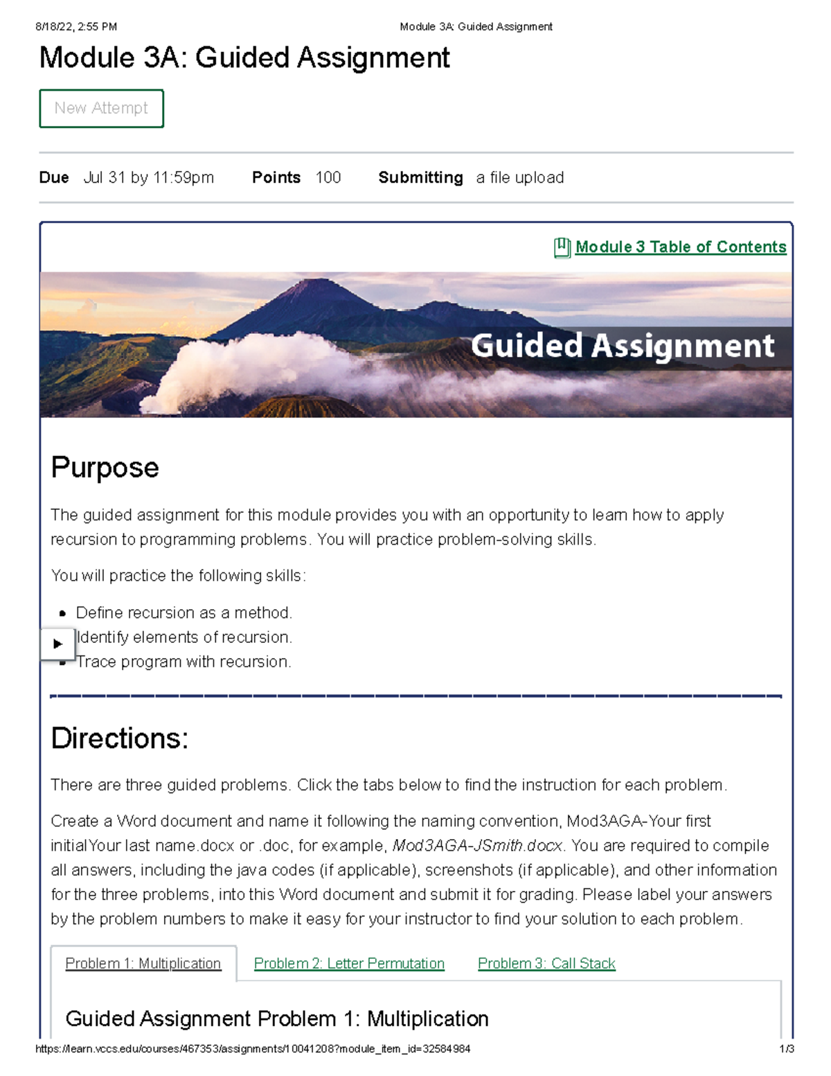 Module 3A Guided Assignment - 8/18/22, 2:55 PM Module 3A: Guided ...