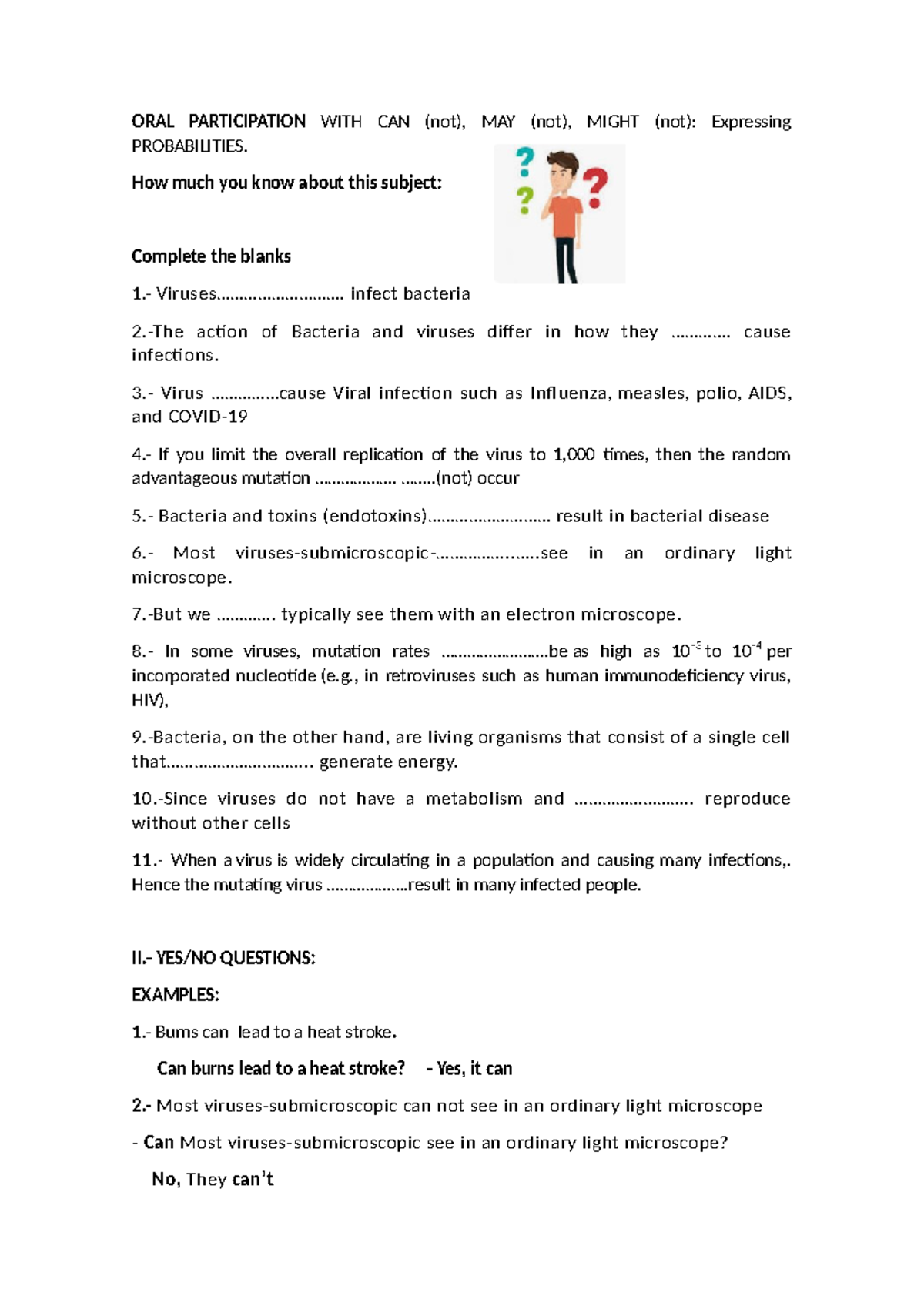ORAL Participation WITH CAN - ORAL PARTICIPATION WITH CAN (not), MAY ...