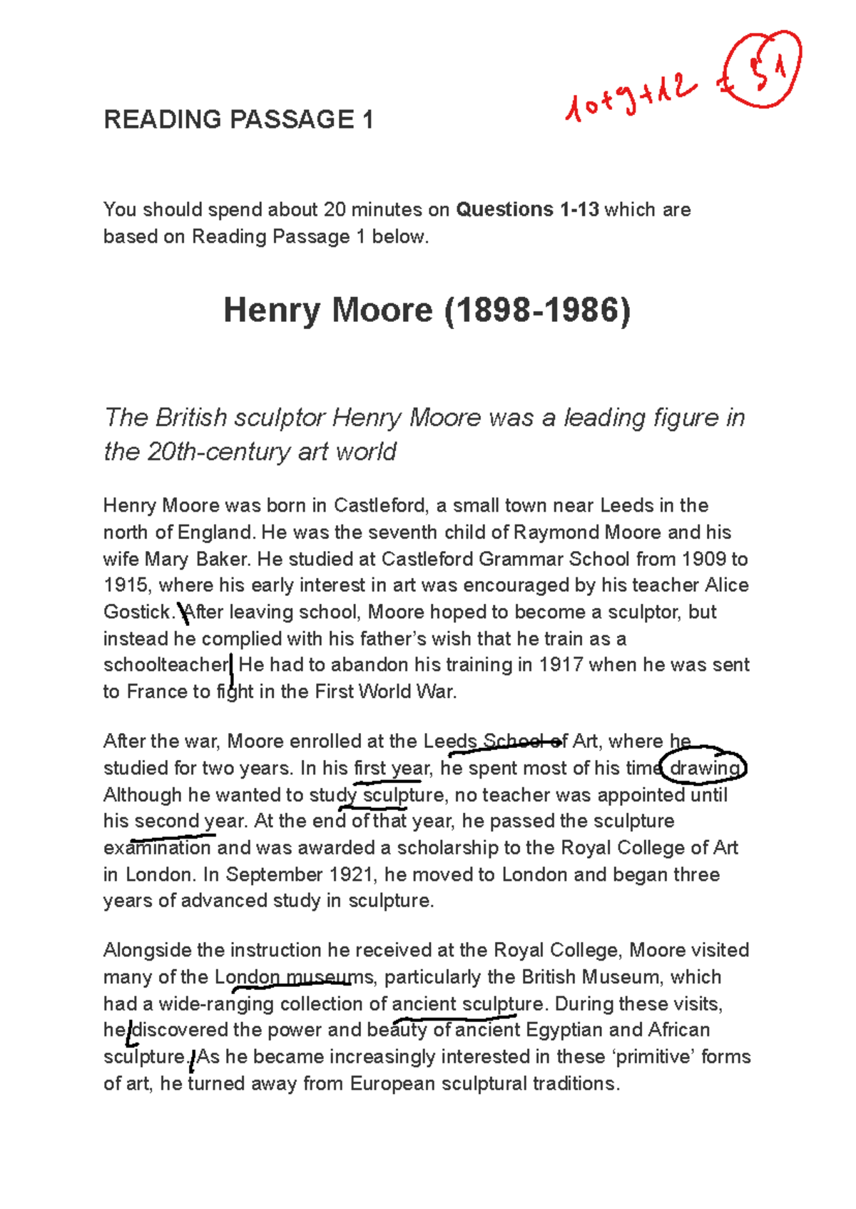 Reading cam 15 test 3 - eab - READING PASSAGE 1 You should spend about ...