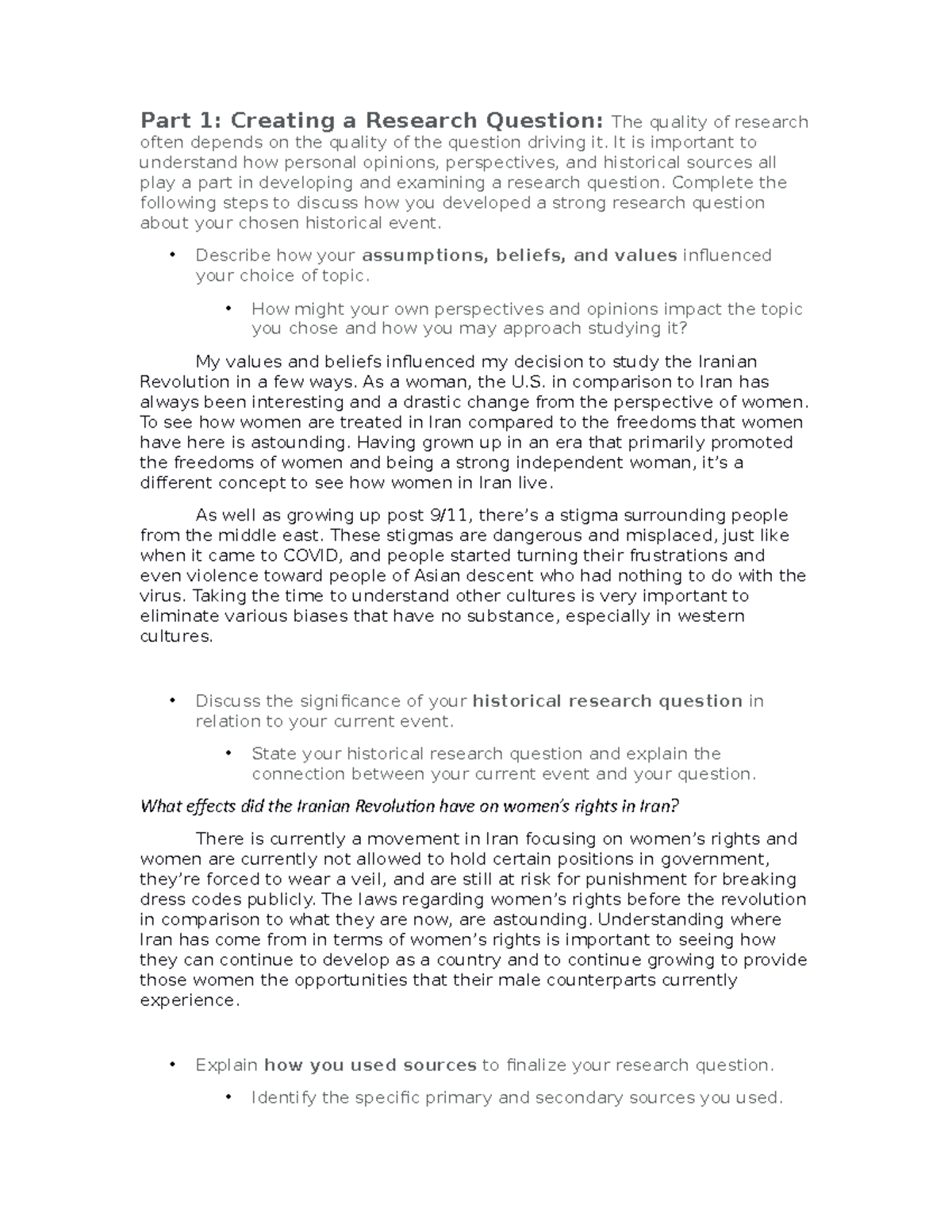 PIH-100+Final+Project - Part 1: Creating a Research Question: The ...