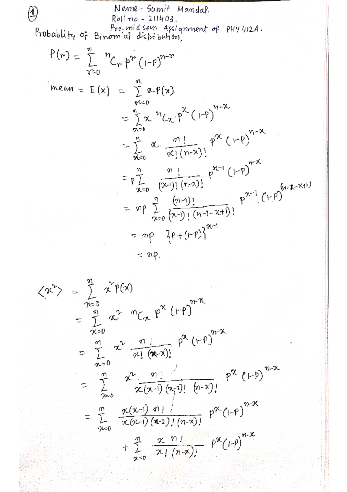 1. Assignment-1 Answer - Statistical Mechanics - Studocu